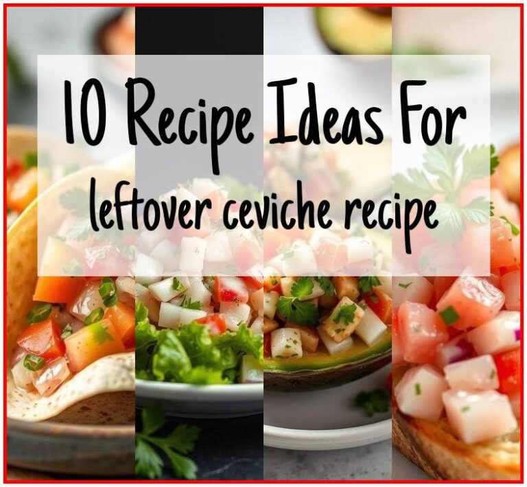 Top 10 Recipe Ideas For Leftover Ceviche [+Tips] - Scrappy Eats