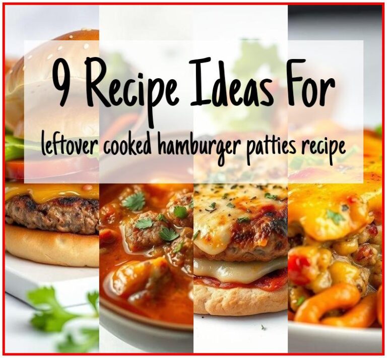 Top 9 Recipe Ideas For Leftover Cooked Hamburger Patties [+Tips ...