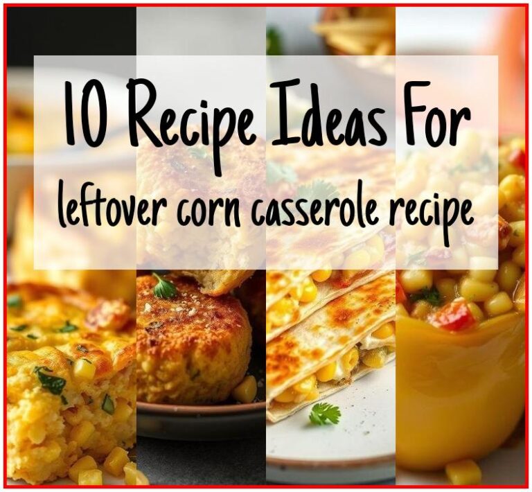 Top 10 Recipe Ideas For Leftover Corn Casserole [+Tips] - Scrappy Eats